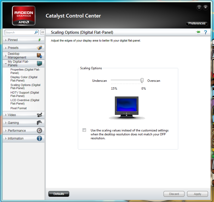 ATI Catalyst HDMI and Overscan/Underscan – Steve Novoselac's Blog