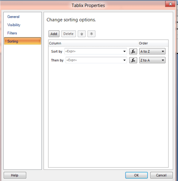 Dynamic Sorting Using Parameters in SSRS – Steve Novoselac's Blog